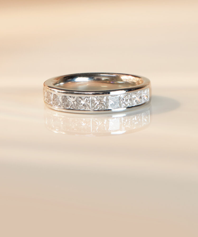 Pre-owned Princess Cut Diamond Eternity Ring - Phillip Stoner The Jeweller